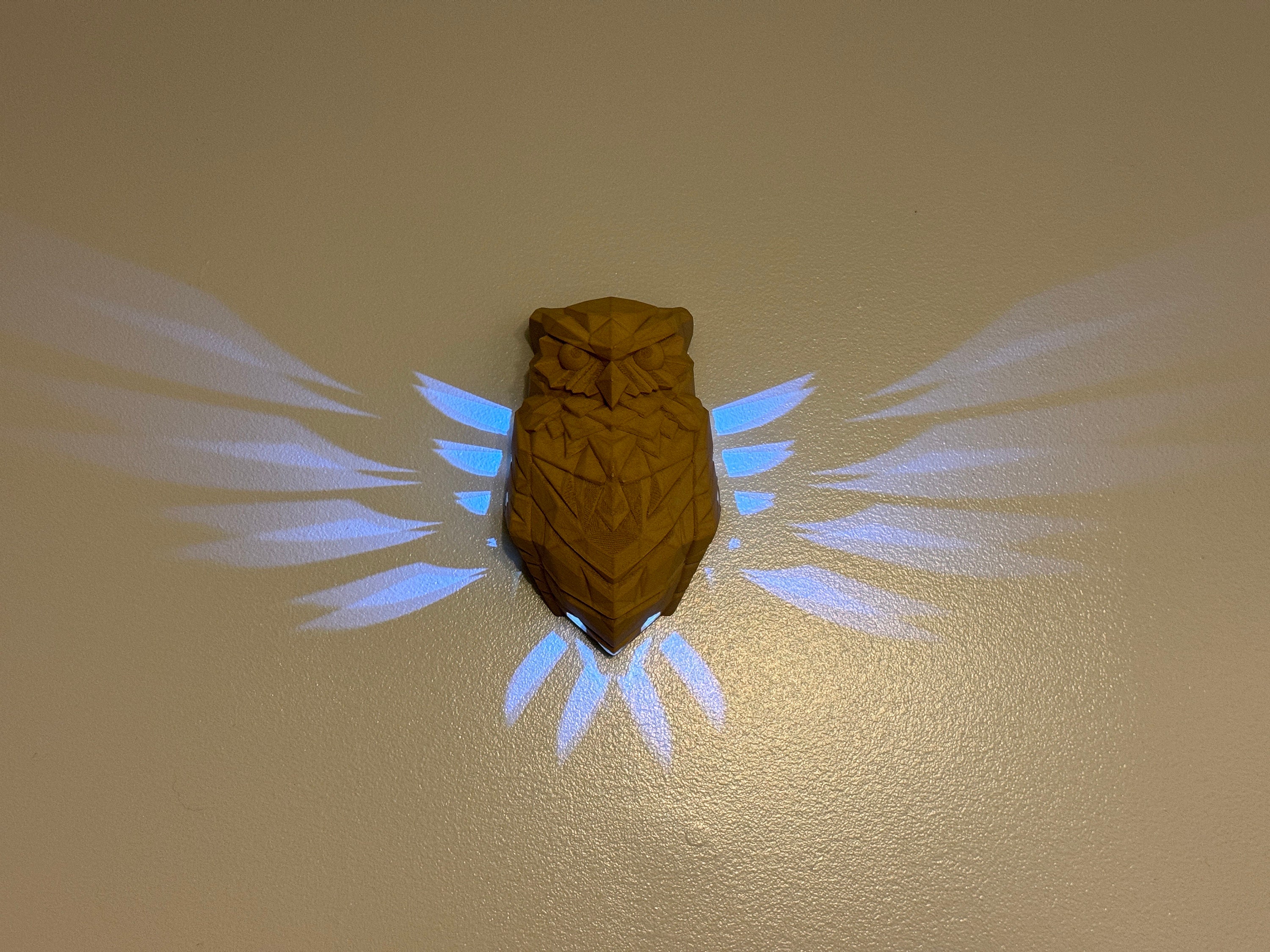 Owl Wall Light Battery Powered. - Etsy