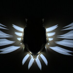 Owl Wall Light Battery Powered. - Etsy