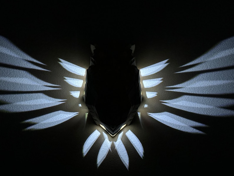 Owl Wall Light Battery Powered. - Etsy