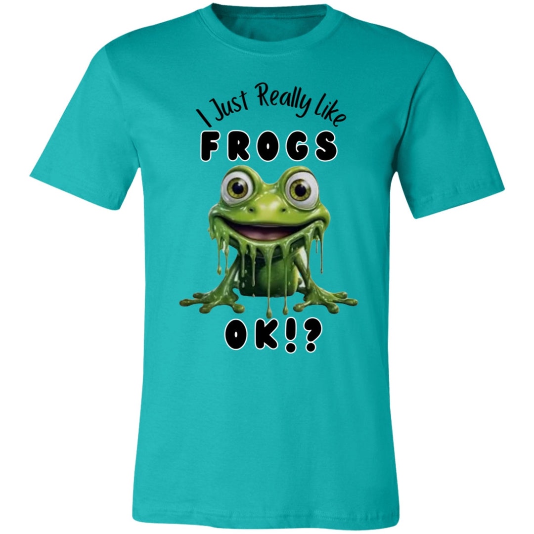 I Really Like Frogs/ Cute Frog Lover Shirts/ Bella Canvas Soft Ladies ...