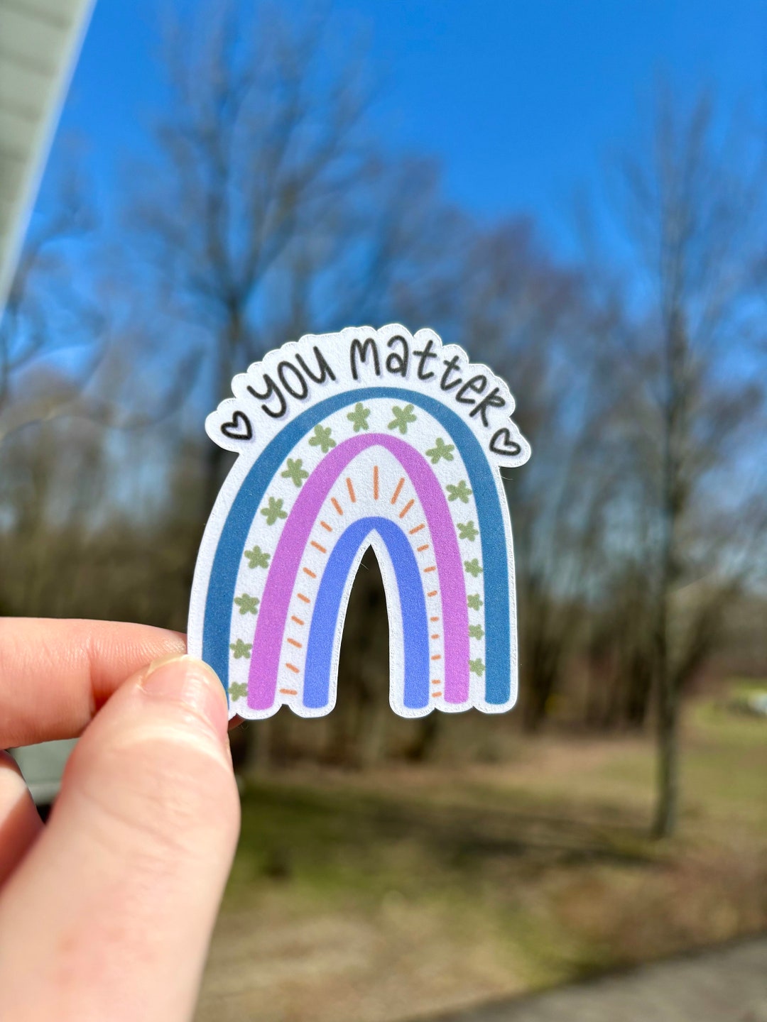 You Matter Rainbow Sticker Laptop Decal Water Resistant Sticker Water ...