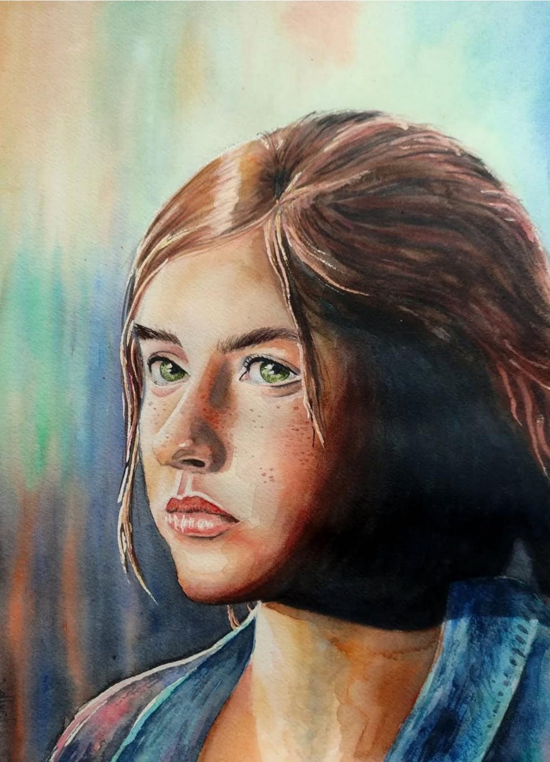Exclusive Original Watercolor / Prints Portrait of Ellie "the Last of ...