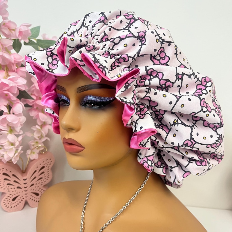Kitty Satin Bonnet - Etsy