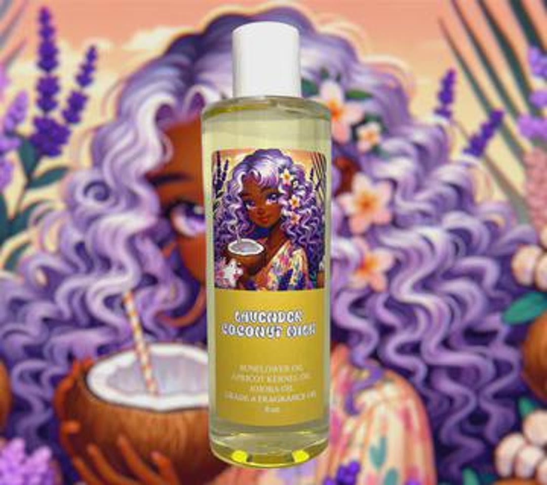 LAVENDER COCONUT, Yummy Gloss Body Oil 8oz - Etsy