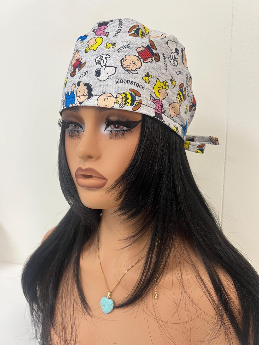 Peanuts Surgical Cap Surgical Cap Black Satin Lined - Etsy