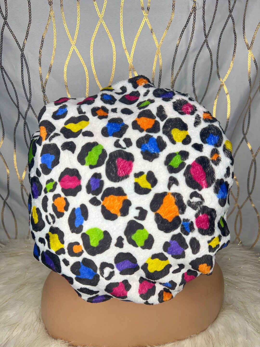 Rainbow Leopard Adjustable Bonnet LIMITED Item - Etsy