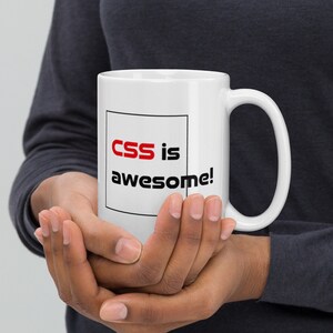 CSS is Awesome | White Glossy Mug - Etsy