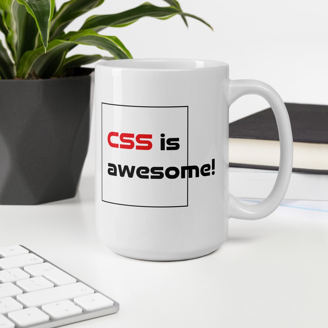 CSS is Awesome | White Glossy Mug - Etsy