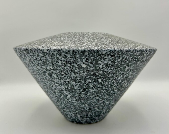 Claude Dumas, France Post Modern Circa 1980s Ceramic Saucer Shaped Vase ...