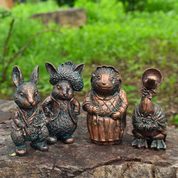 Rabbit Garden Statue - Etsy