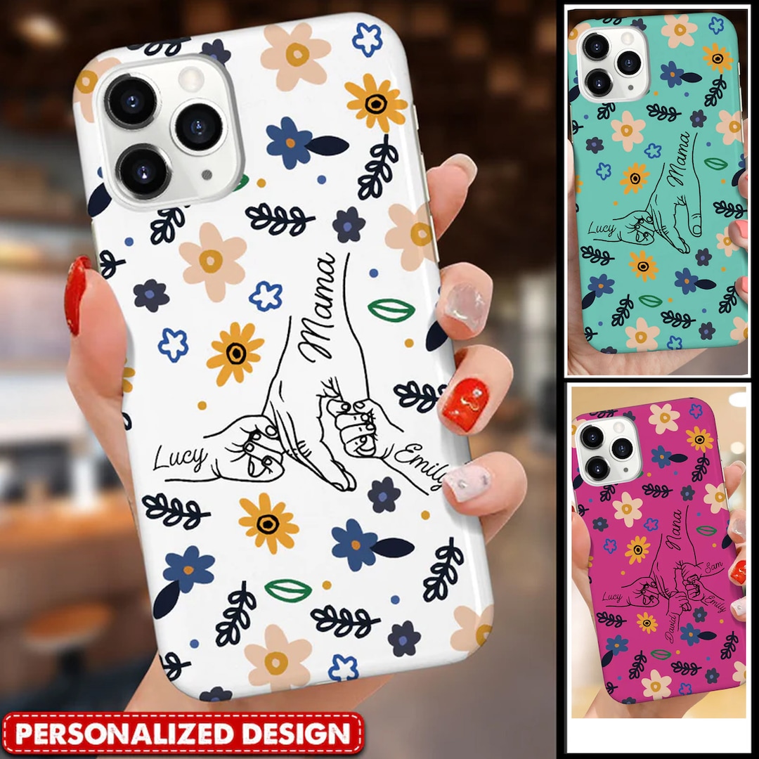 Coque pour téléphone à motif floral, maman, maman, grand-mère, cadeau ...