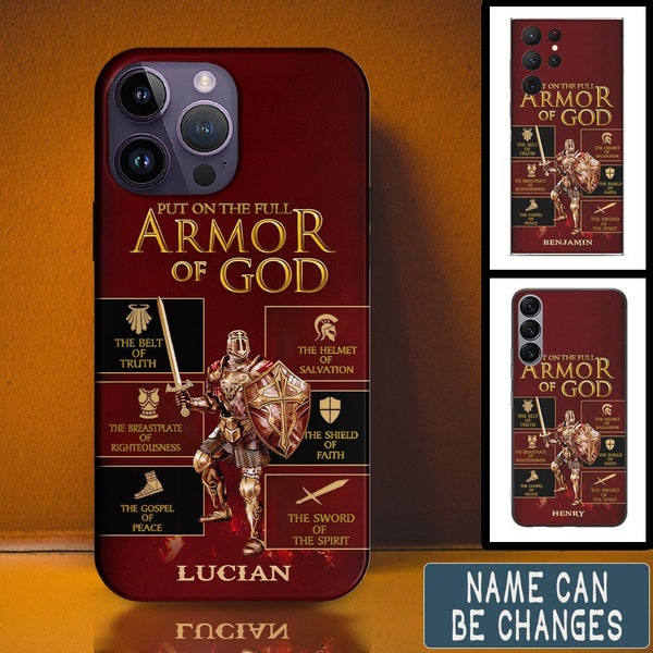 Personalized Put on the Full Armor of God Phone Case - Etsy