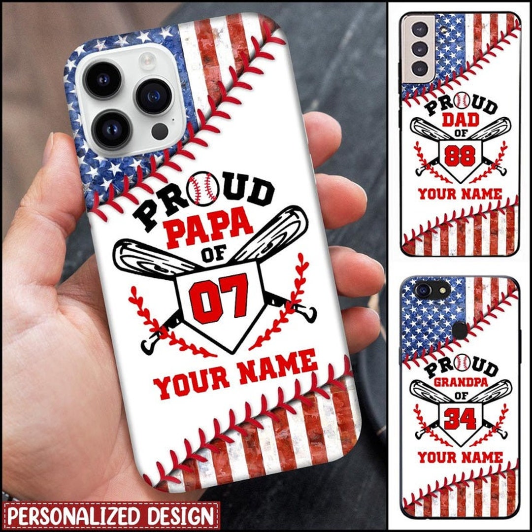 4th of July Proud Papa of Baseball Player, Love Baseball Sports ...
