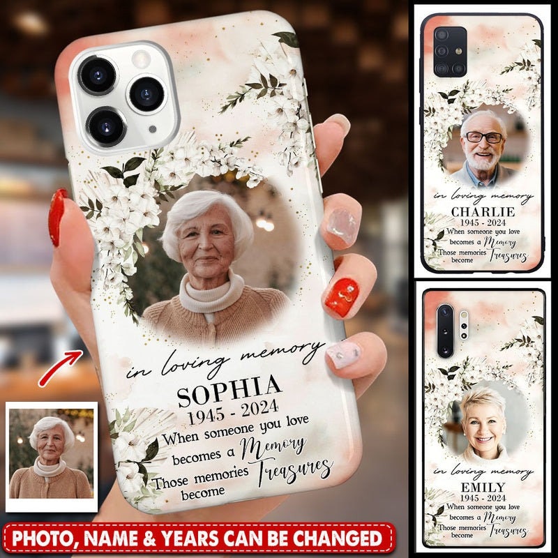 Personalized Floral Memorial Custom Photo, Those Memories Become ...