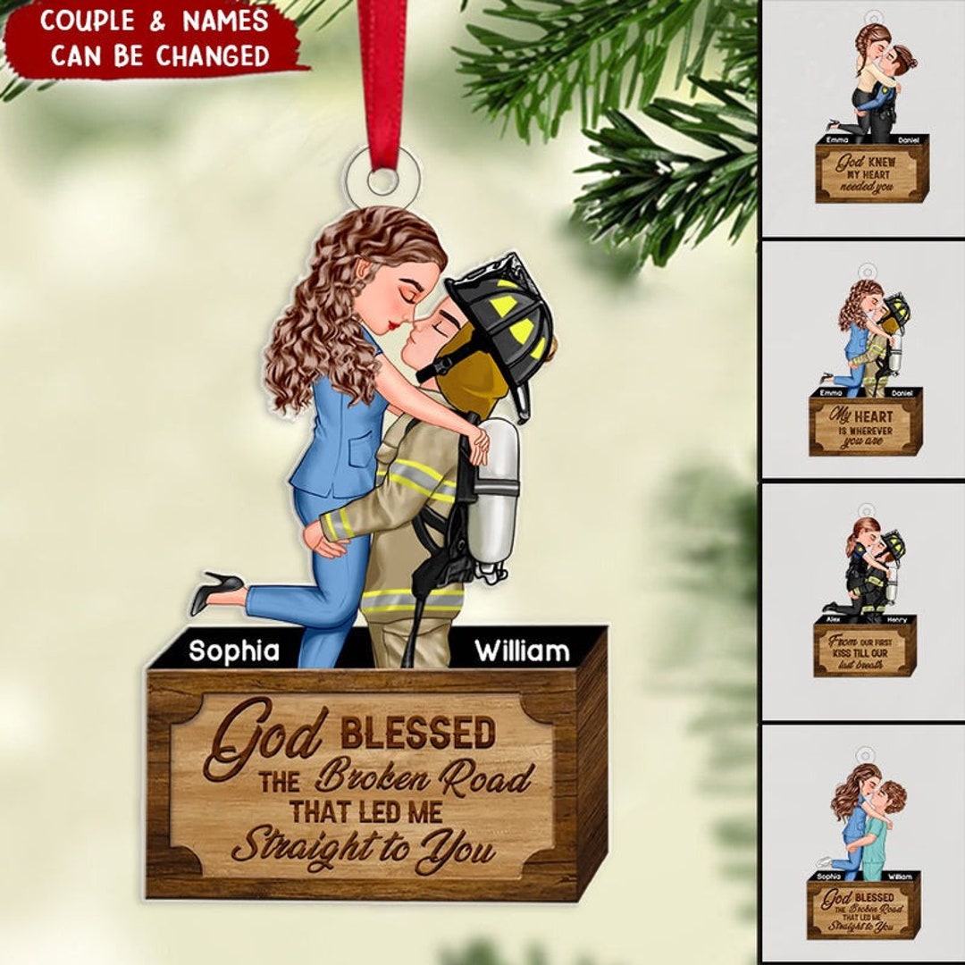 Gifts by Occupation Christmas Tree Acrylic Ornament,personalized Couple ...