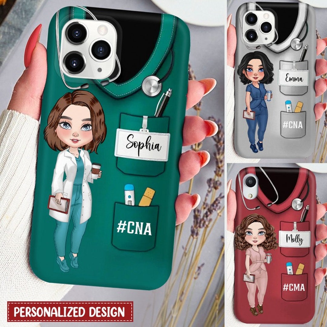 Nurse Life Pretty Doll Nurse Personalized Phone Case,cma,cna,doctor ...