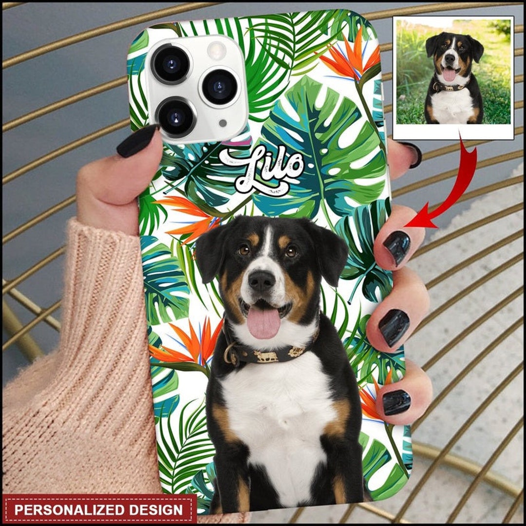 Upload Photo Dog Puppy Cat Kitten Cute Pet Summer Pattern Phone Case ...