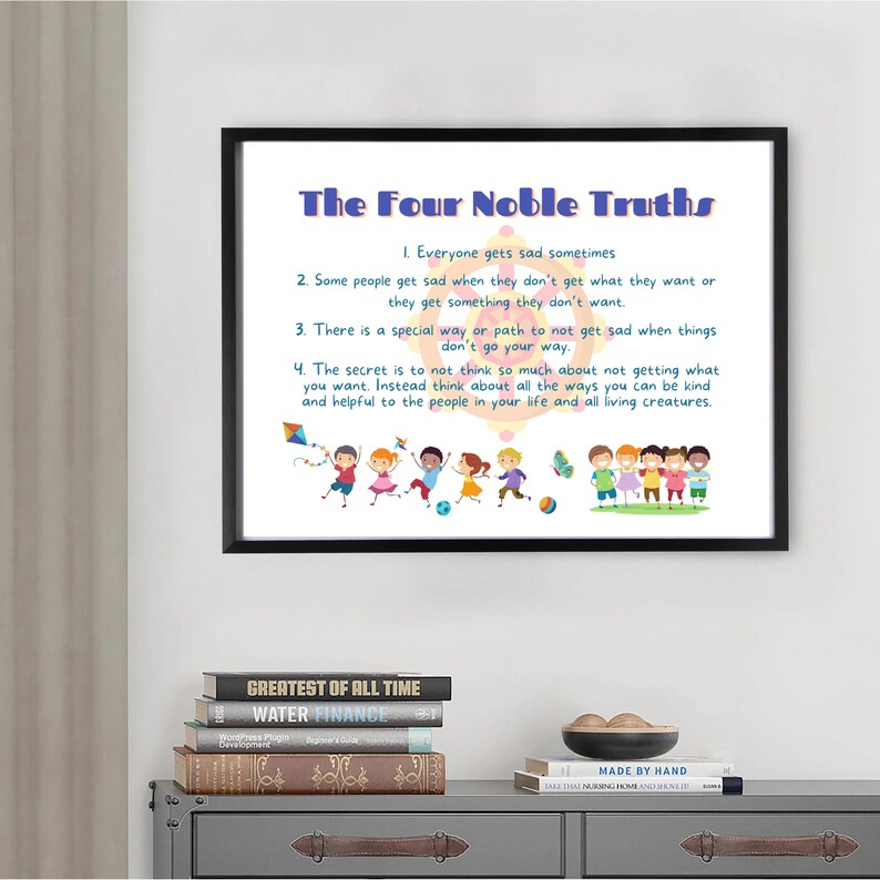 The Four Noble Truths for Kids - Etsy