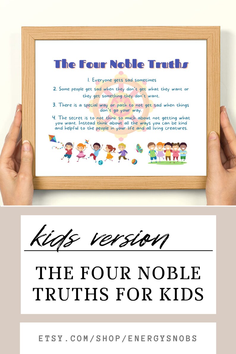 The Four Noble Truths for Kids - Etsy
