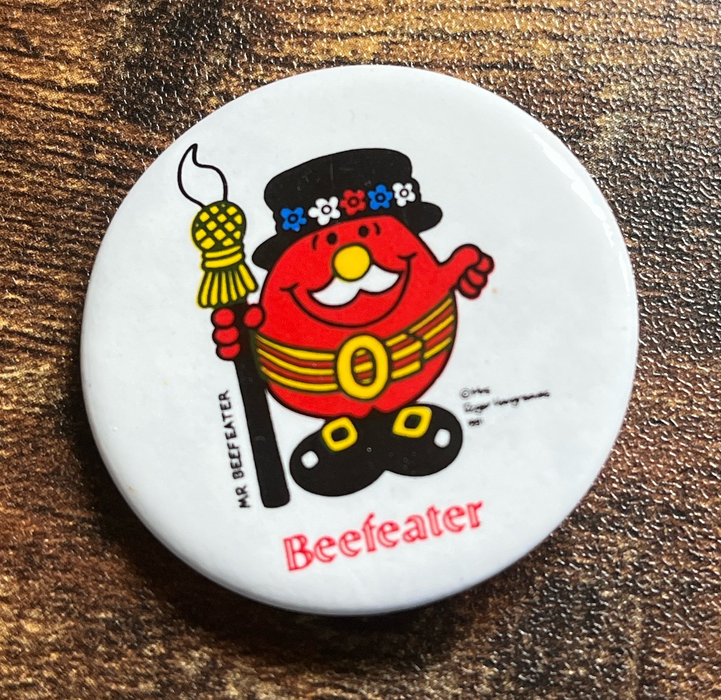 Vintage 1990s Beefeater Mr Men Badges Mr Silly Mr Beefeater - Etsy