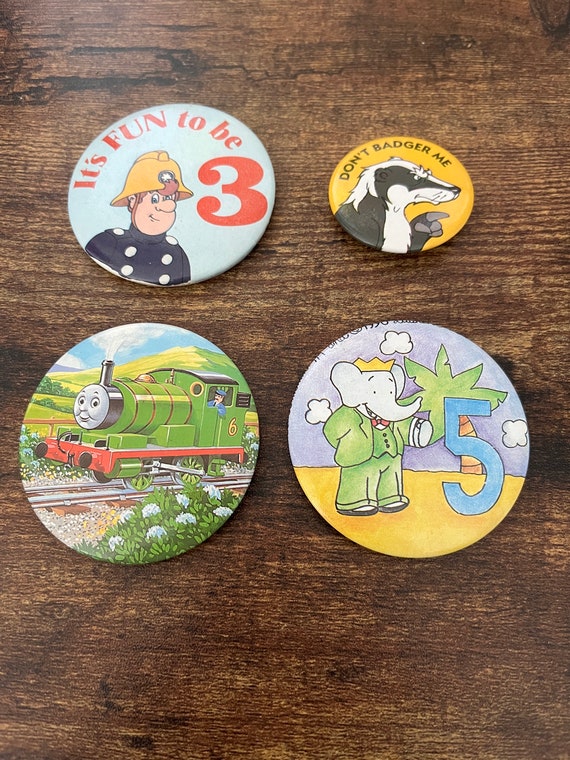 Vintage Children’s TV Badge Collection 1990s - Gem