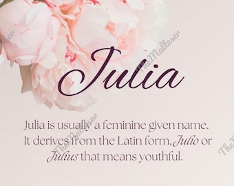 Julia Meaning - Etsy