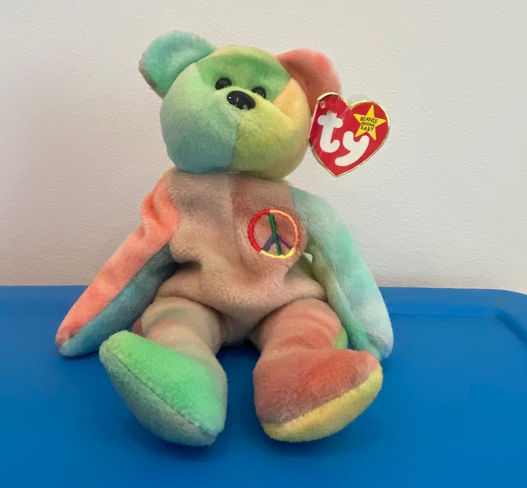 Peace Bear Beanie Baby With RARE ERRORS - Etsy