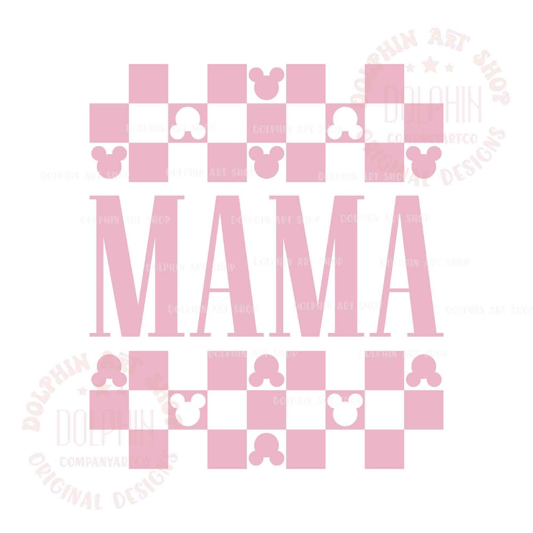 Mama Checkered SVG, Mouse Svg, Family Vacation Svg, Family Trip Svg ...