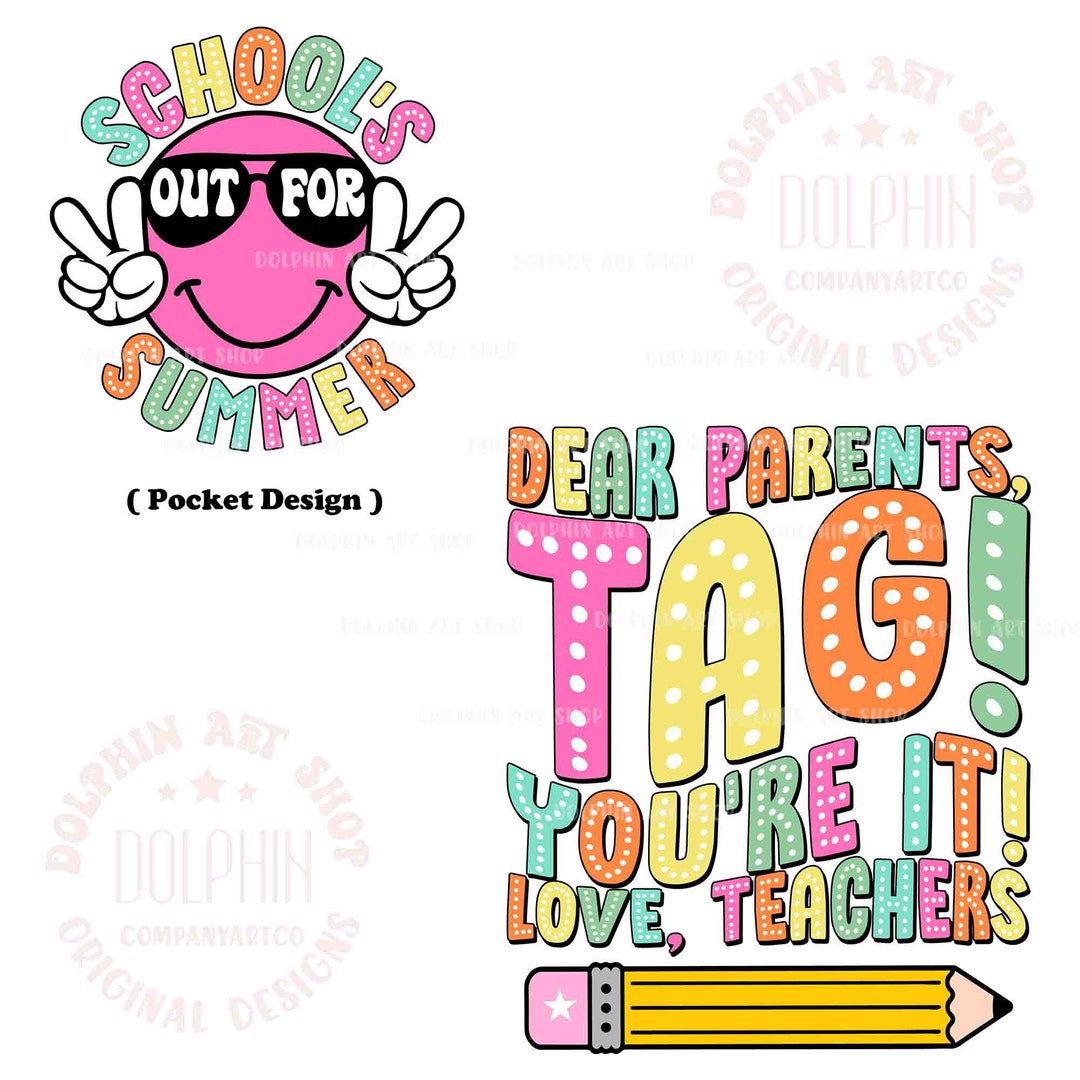Bundle Dear Parents Tag You're It SVG, Teacher Svg, School Out for ...