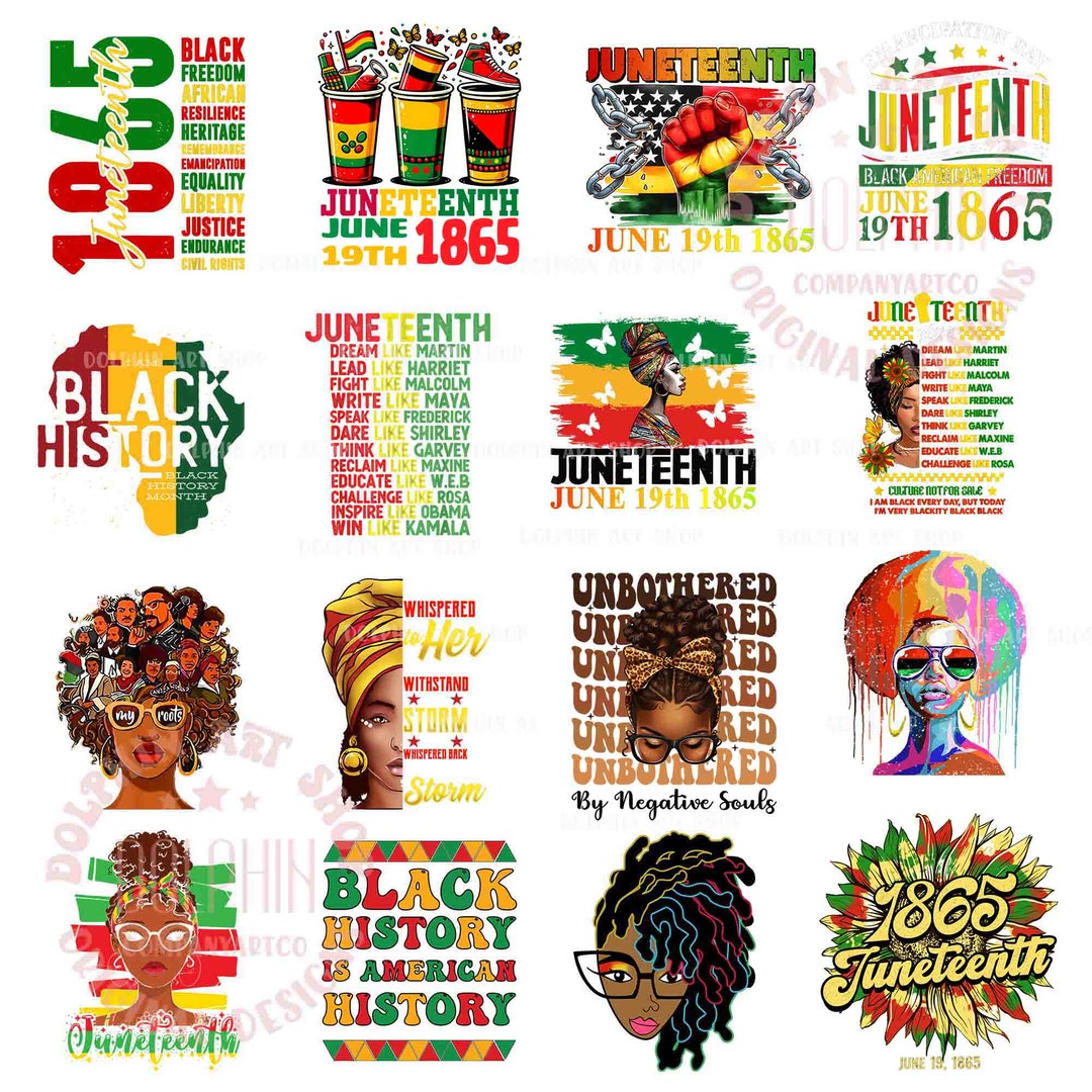 Bundle Juneteenth PNG, Black History Month Png, Black Women, African ...