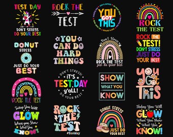 Test Day Png Bundle, Testing Day Sublimation, State Testing Png, Test ...
