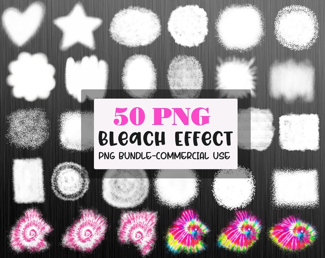 Bleach Effect Mega Bundle PNG, Brush Stroke Splash Background PNG ...