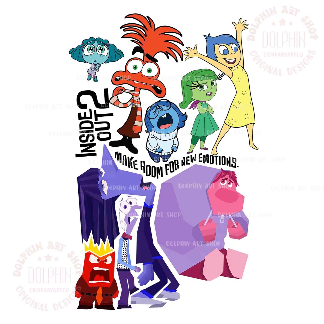 Inside Out 2 Design Png, Inside Out 2 Friends Png, Magic Kingdom, Está ...