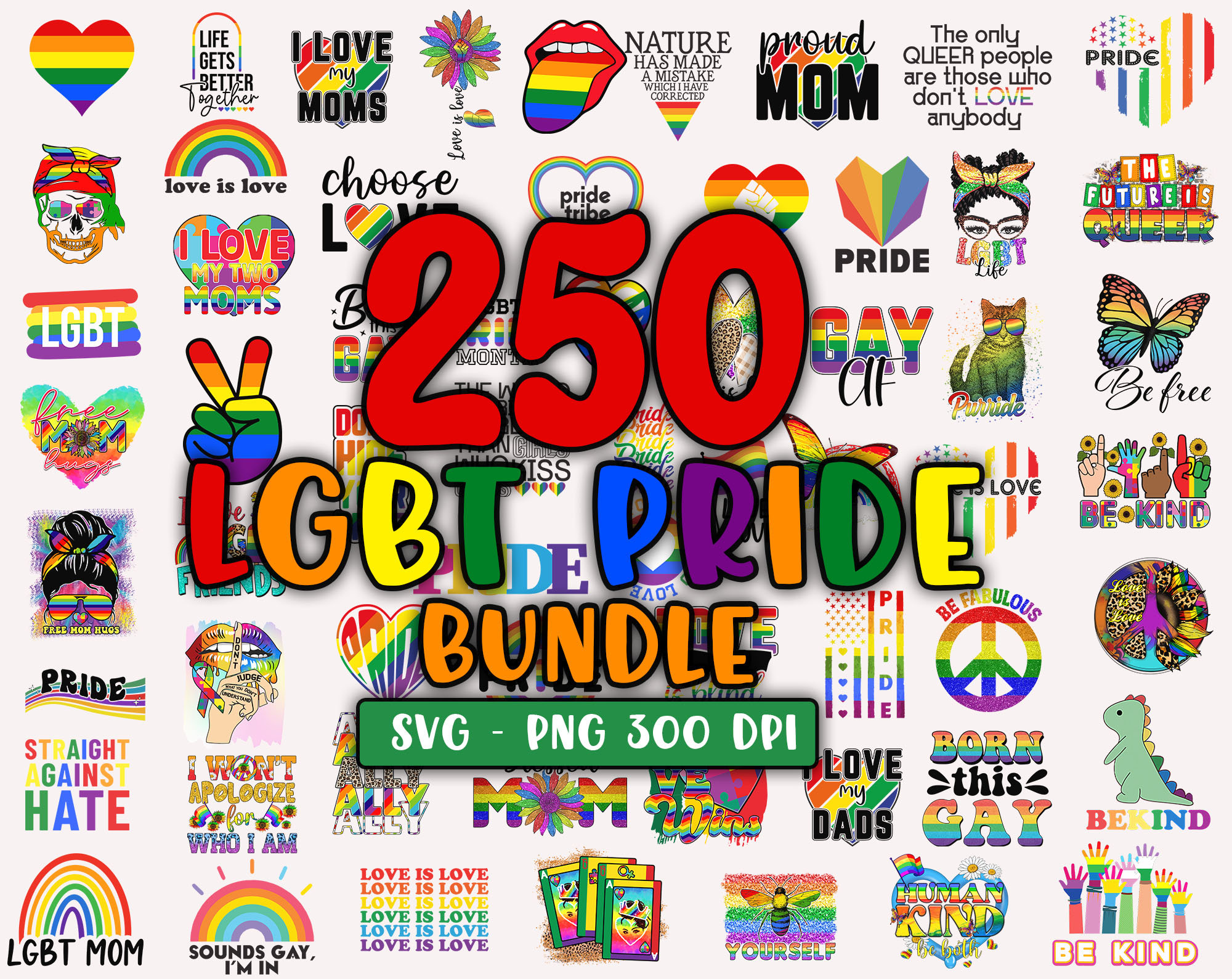 LGBT Png Svg Bundle Gay Pride Svg LGBT Shirt Design Lesbian - Etsy Canada