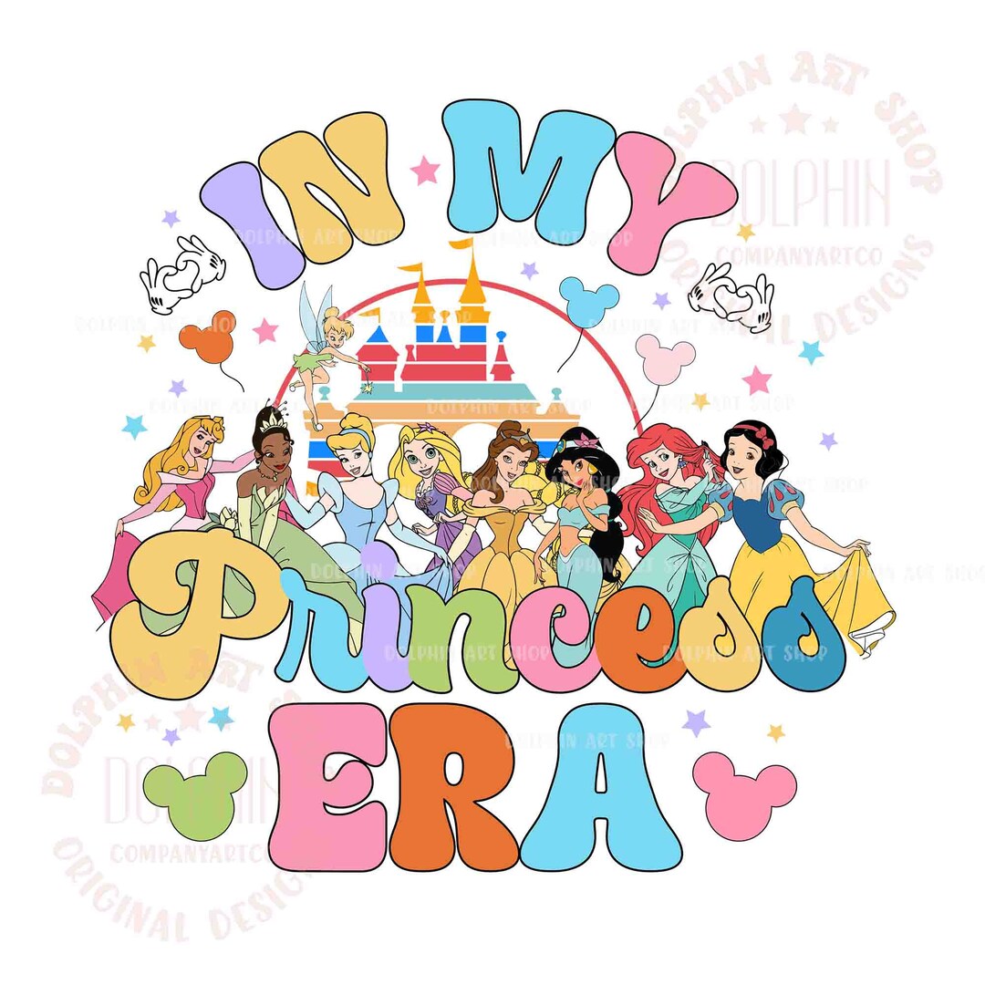 In My Princess Era SVG, Family Trip Svg, Princess Characters Svg ...
