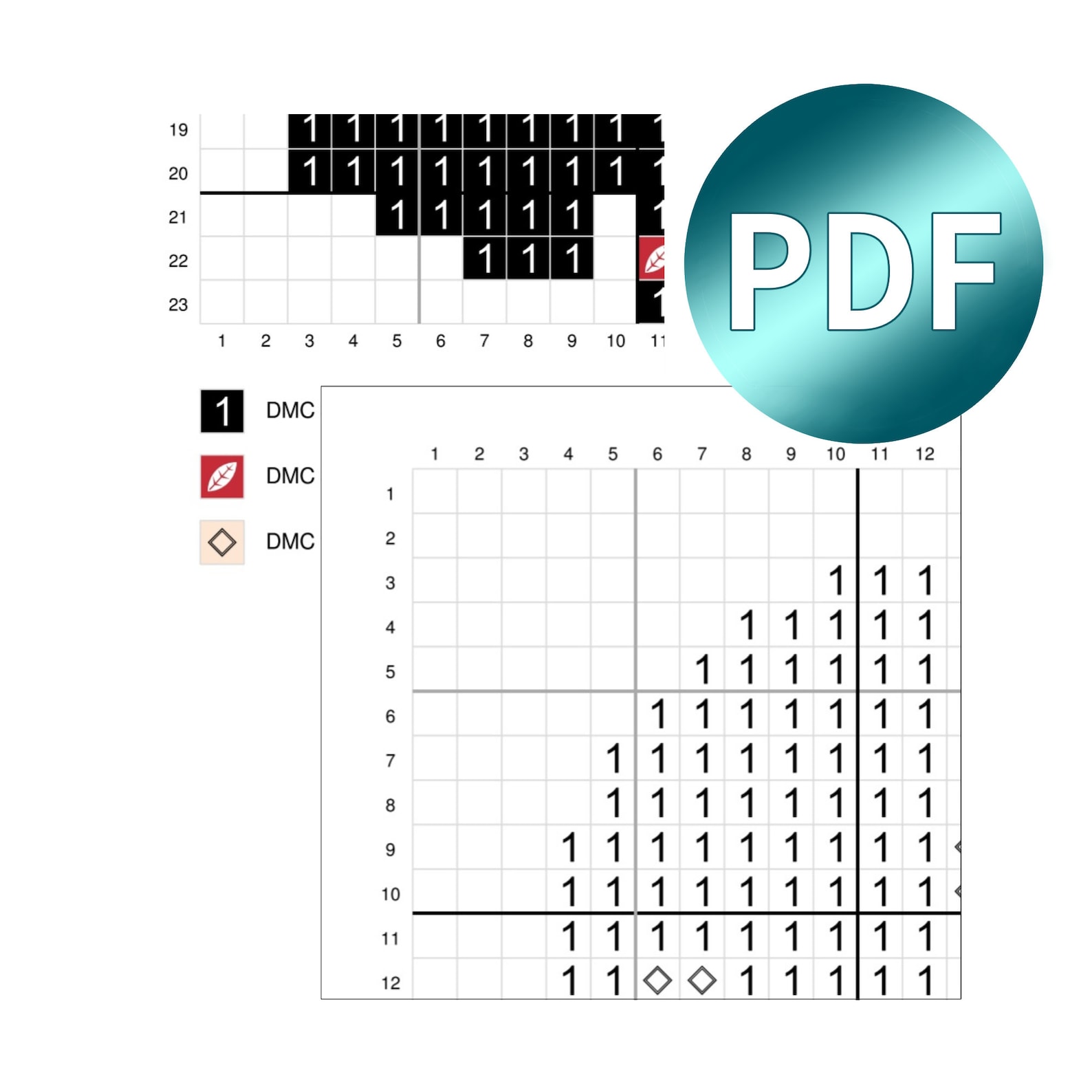 Luo Binghe & Shen Qingqiu Chibi Cross Stitch Pattern PDF, Scum Villain ...