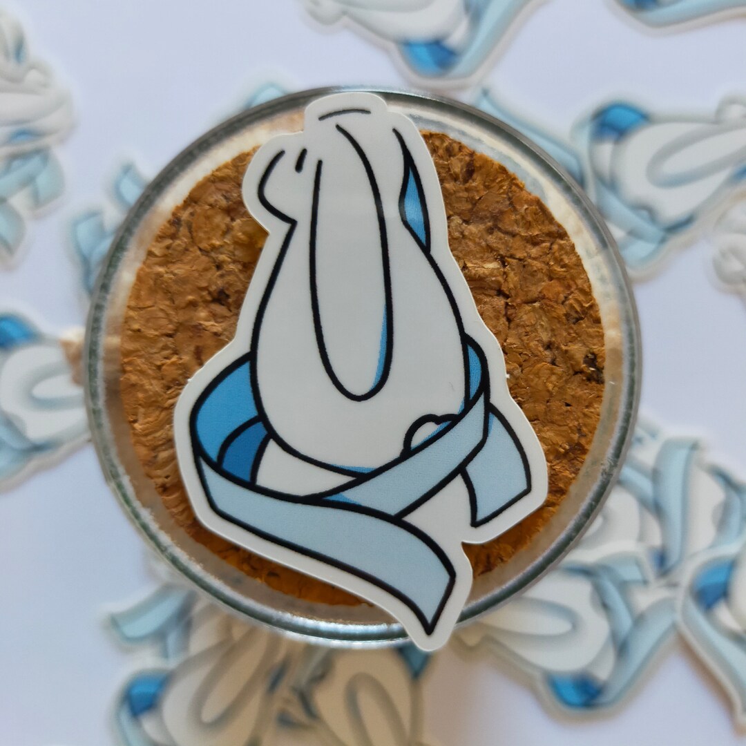 Mo Dao Zu Shi Blue Ribbon Bunny Vinyl Sticker/ the Untamed/ - Etsy