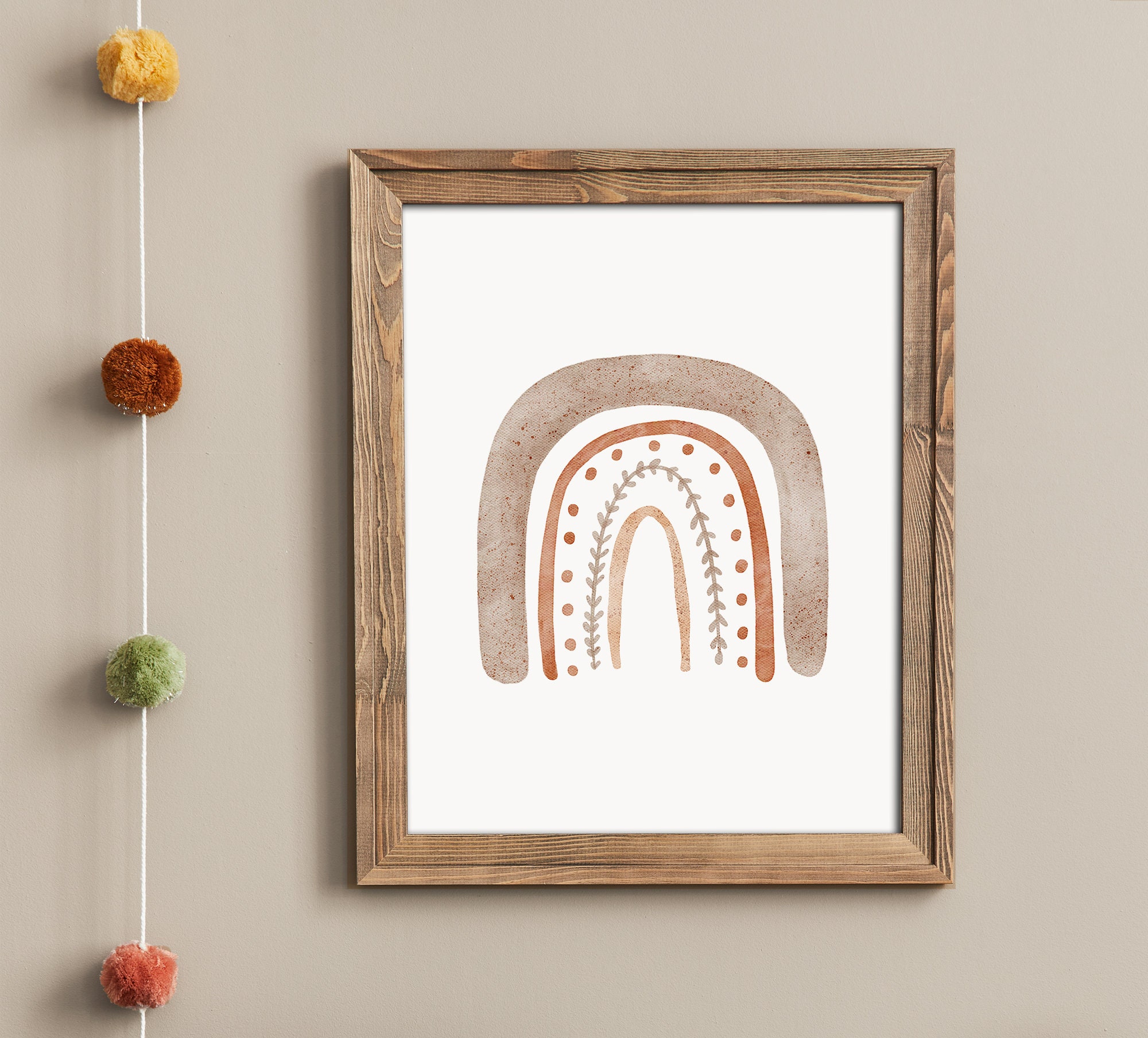 Boho Bear Nursery Wall Art, Set of 2 Prints, Boho Nursery Decor Boy ...