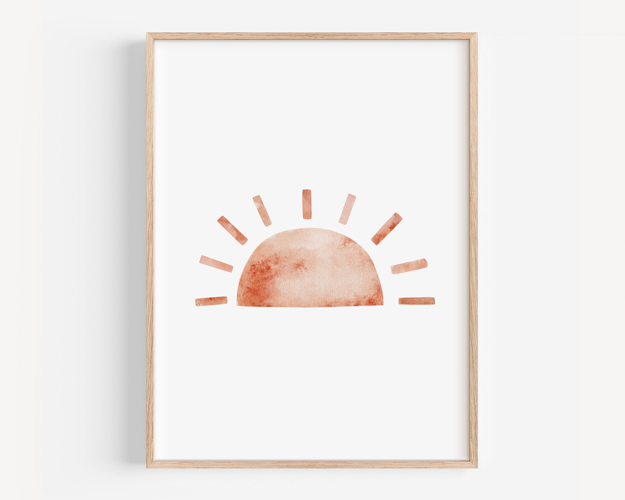 3 Prints Boho Safari Nursery Decor Boho Sun and Moon Nursery - Etsy