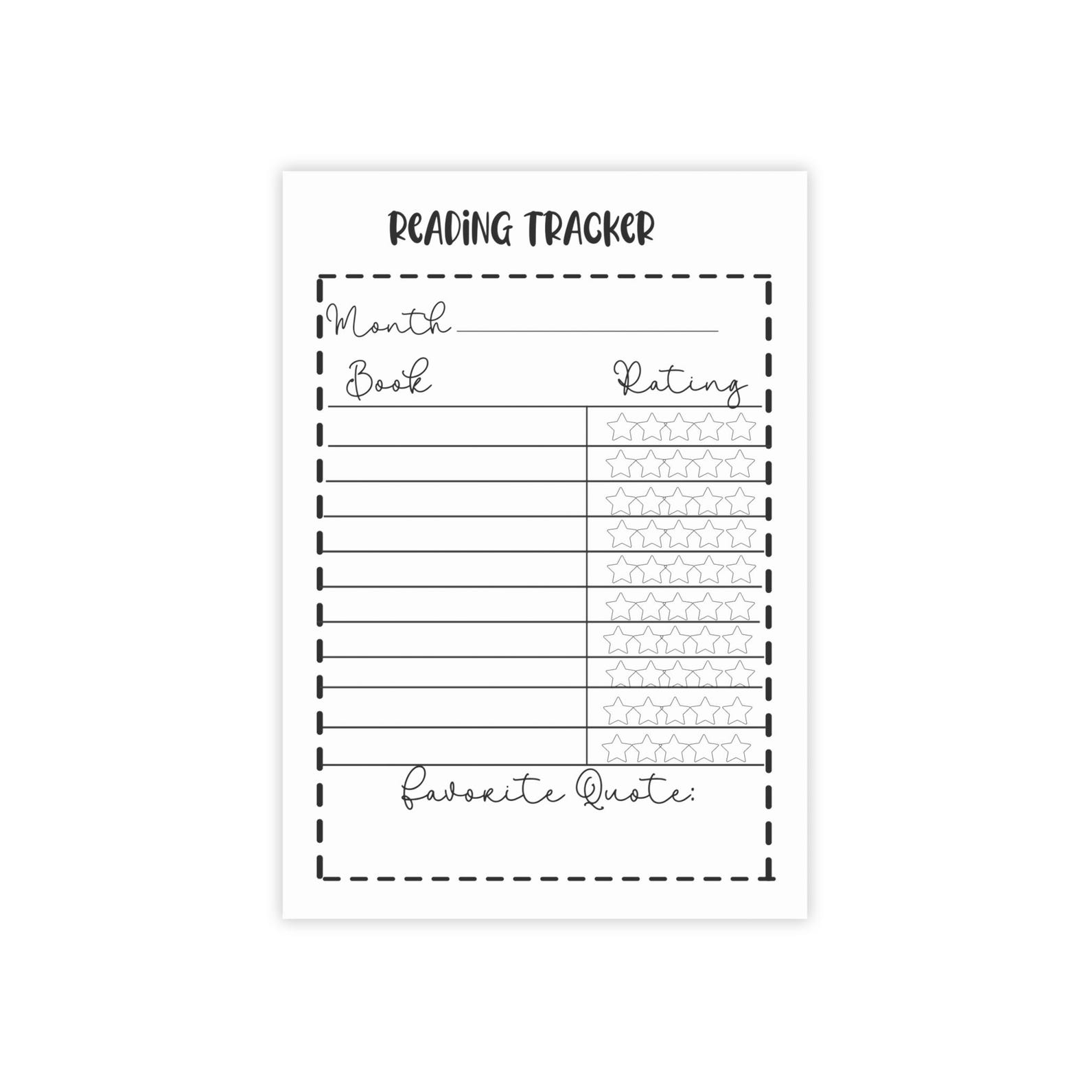 Reading Tracker Post-it® Note Pads Gift Idea for Bookish Friends Sticky ...