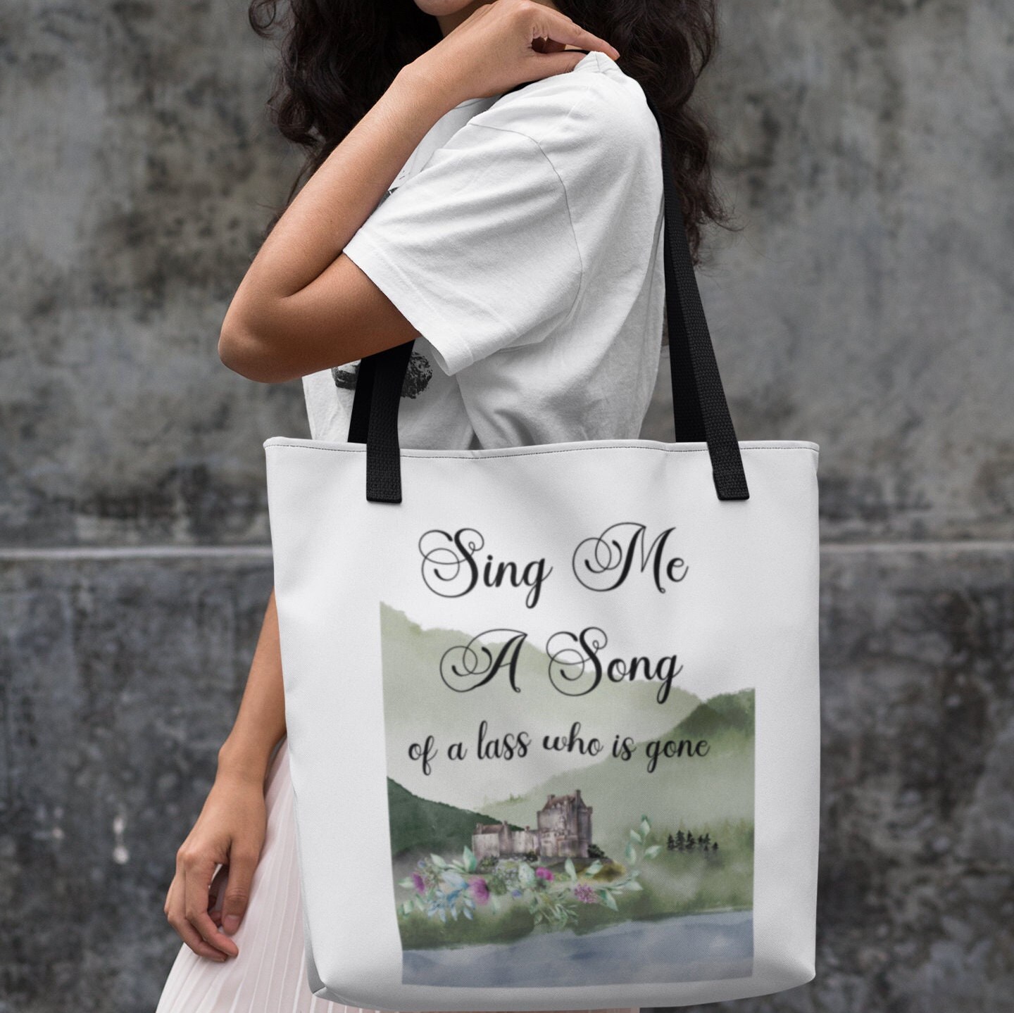 Outlander Inspired Tote Bag Skye Boat Song Tote Sing Me A Song Tote Bag ...