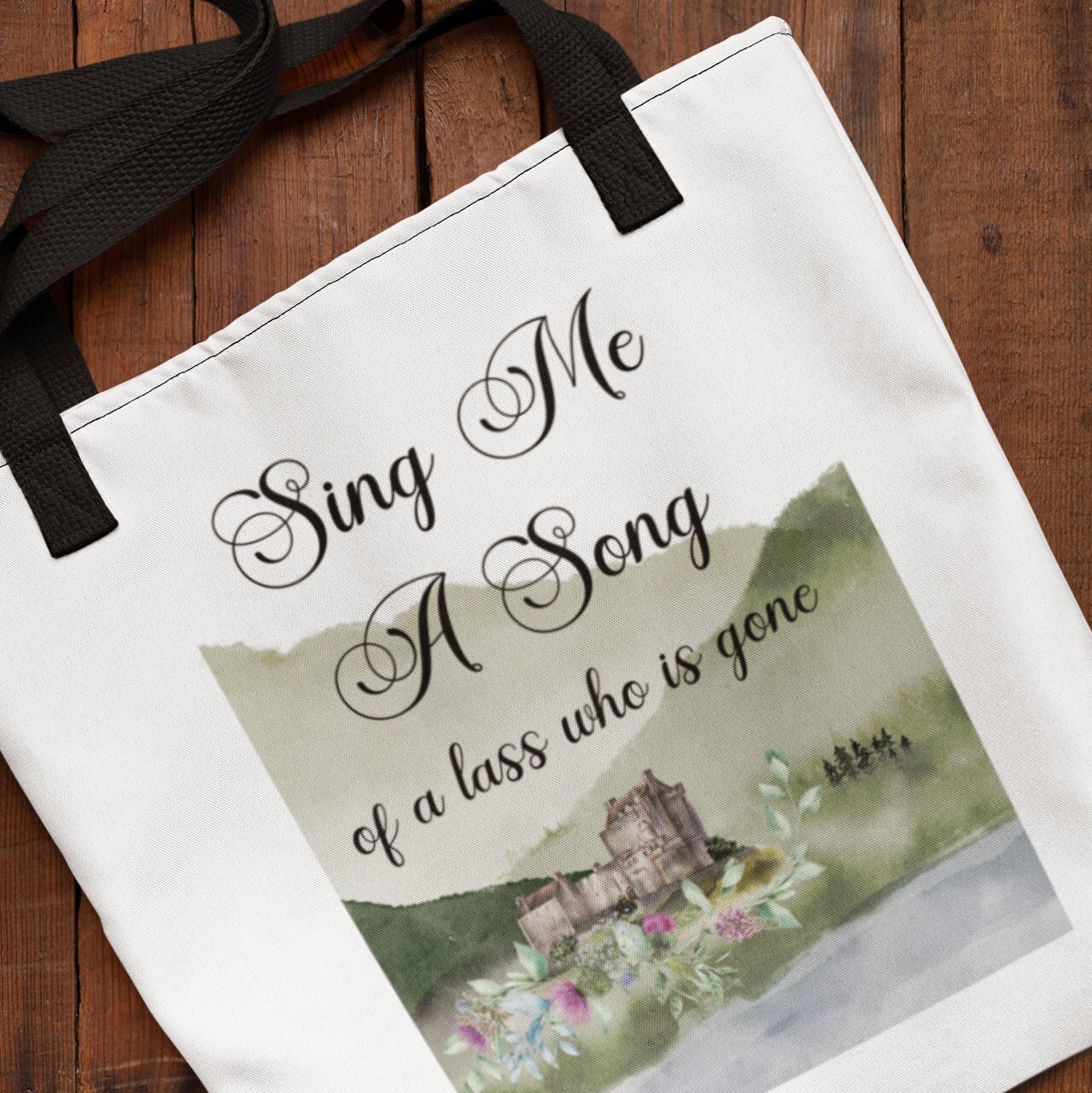 Outlander Inspired Tote Bag Skye Boat Song Tote Sing Me A Song Tote Bag ...