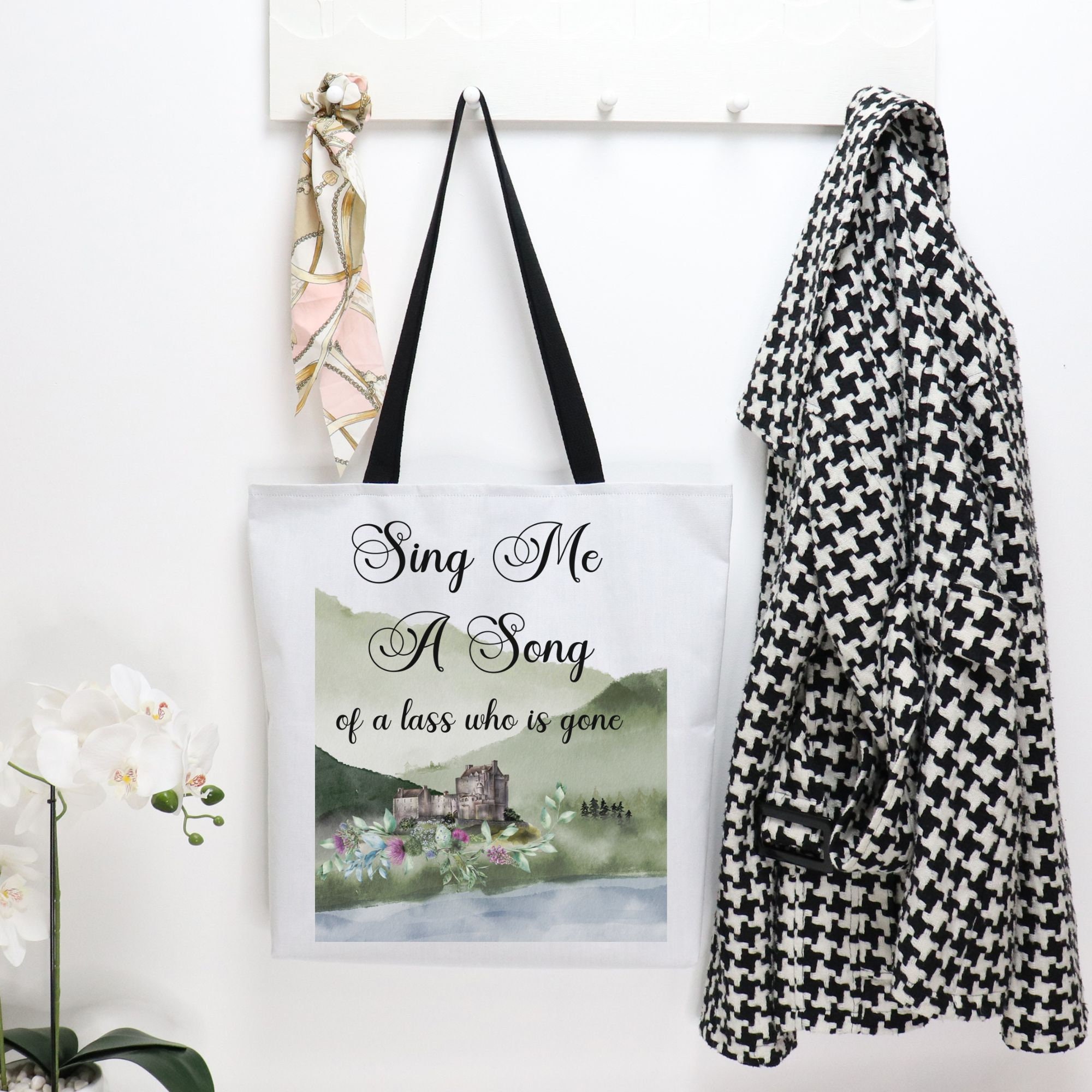 Outlander Inspired Tote Bag Skye Boat Song Tote Sing Me A Song Tote Bag ...