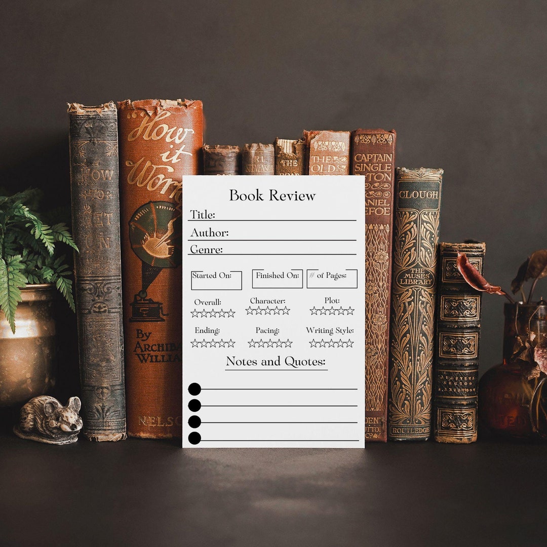 Book Review Post-it® Note Pad Gift Idea for Bookish Friends Sticky Note ...