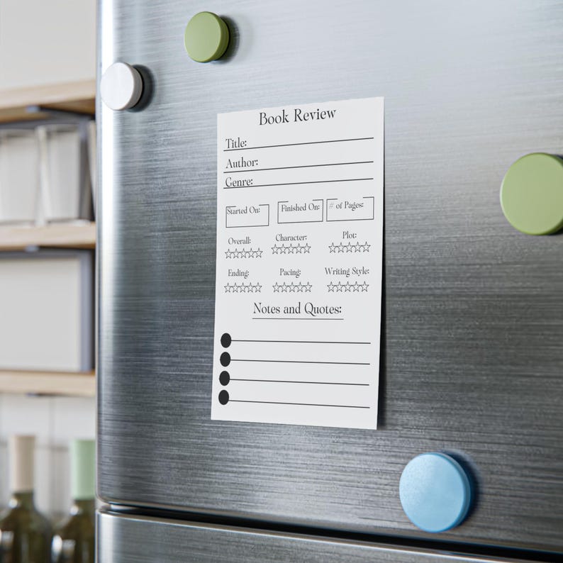 Book Review Post-it® Note Pad Gift Idea for Bookish Friends Sticky Note ...