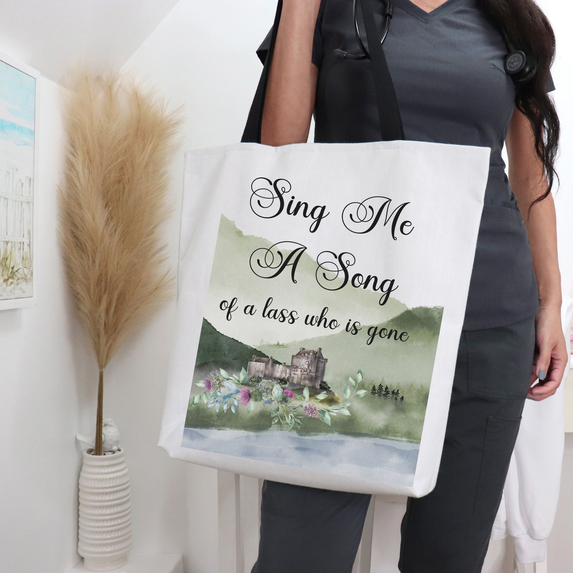 Outlander Inspired Tote Bag Skye Boat Song Tote Sing Me A Song Tote Bag ...