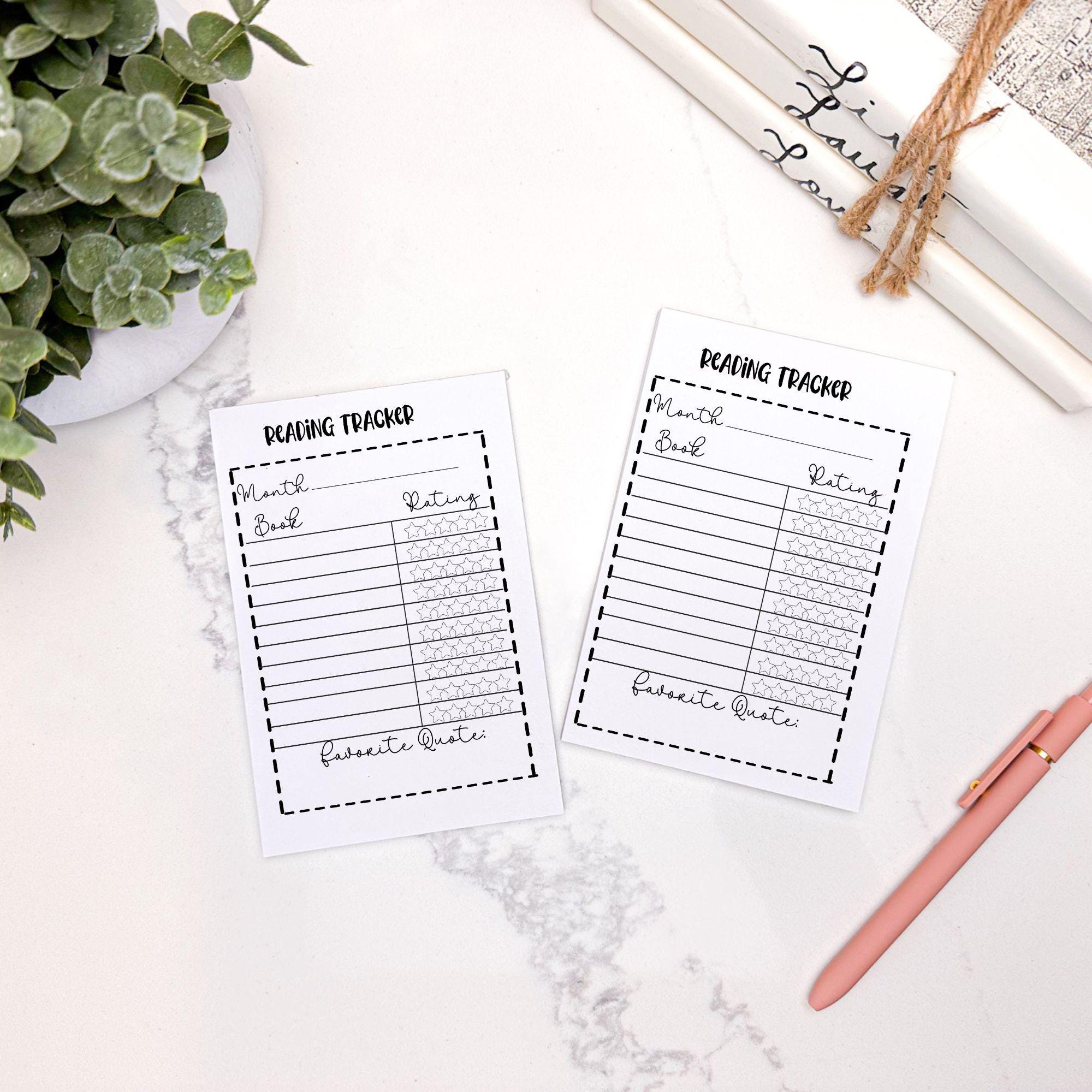 Reading Tracker Post-it® Note Pads Gift Idea for Bookish Friends Sticky ...