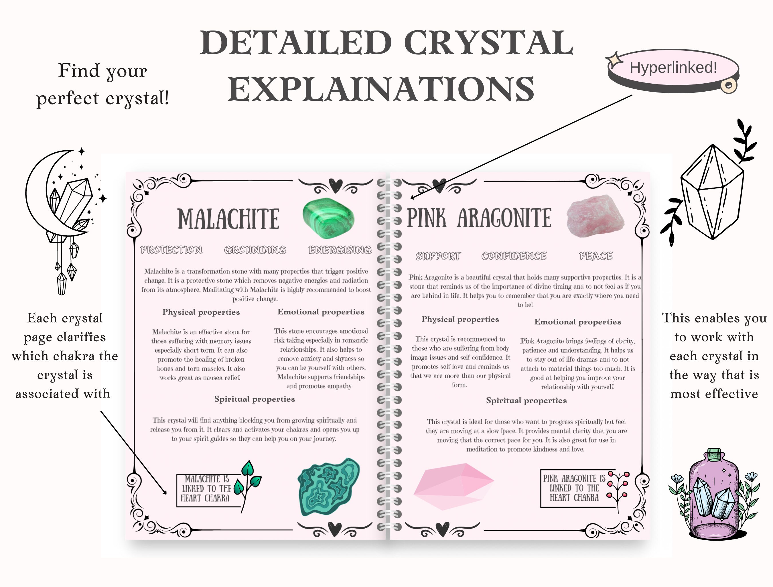 Printable Crystal Guide Crystal Meaning Guide Beginners - Etsy