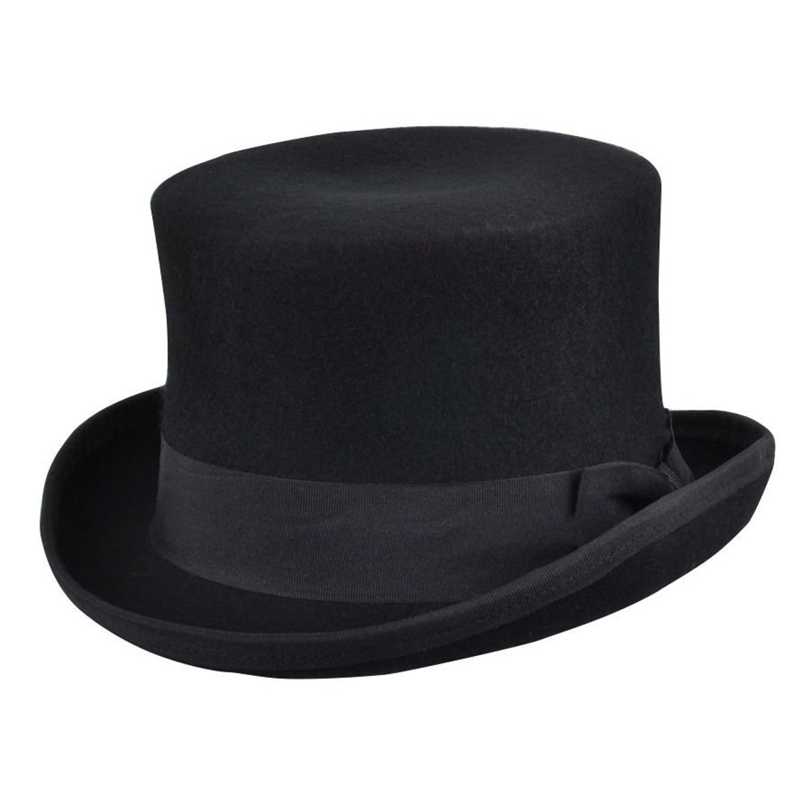 Mens Wool Crushable Top Hat Women's Fedora Felt Soft Ribbon Band Bow ...