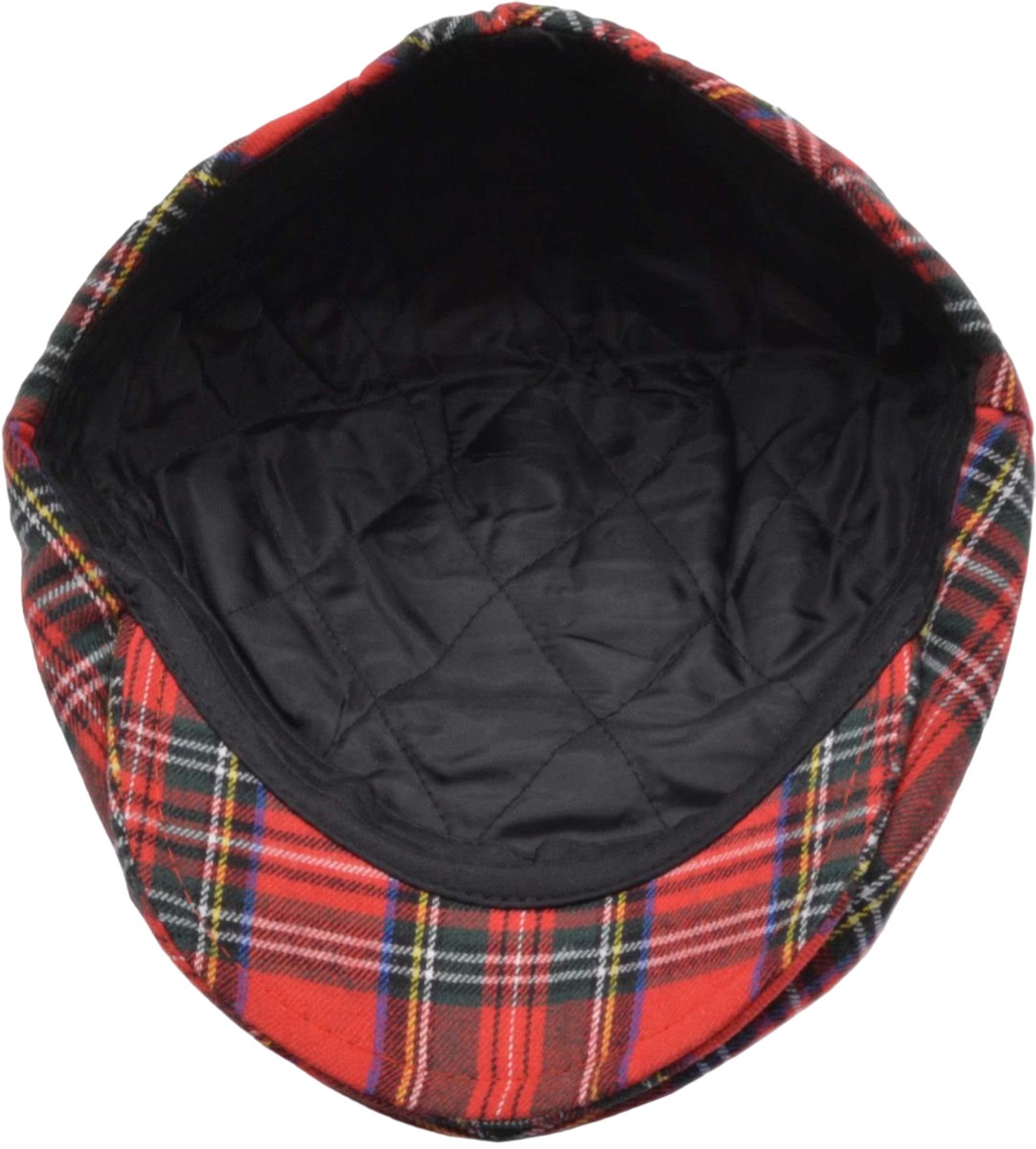 Scottish Tartan Flat Cap Mens Herringbone Harris Tweed Wool Bakerboy ...